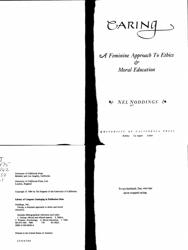 Noddings Why Care About Caring | PDF