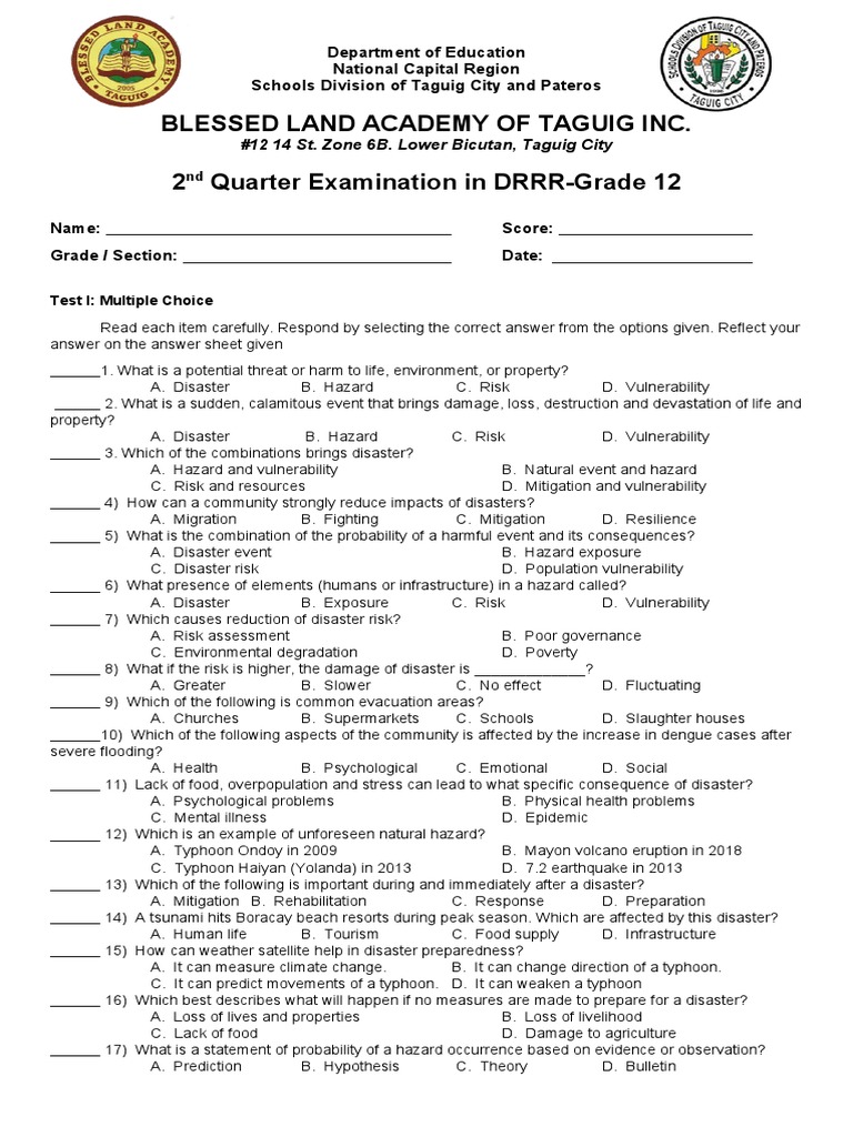 DRR 12 | PDF | Natural Disasters | Hazards