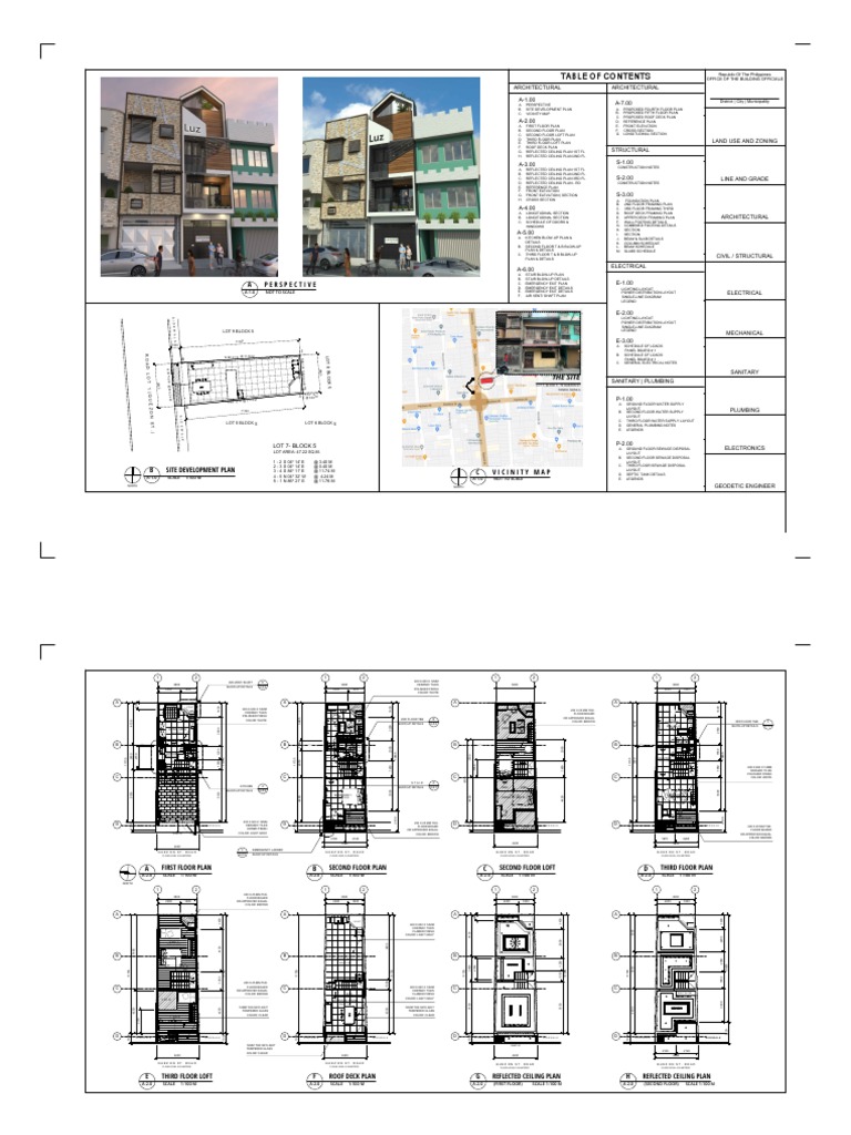 2.) Plans v2 - Working Drawings, Floor Plans and Measurements ...
