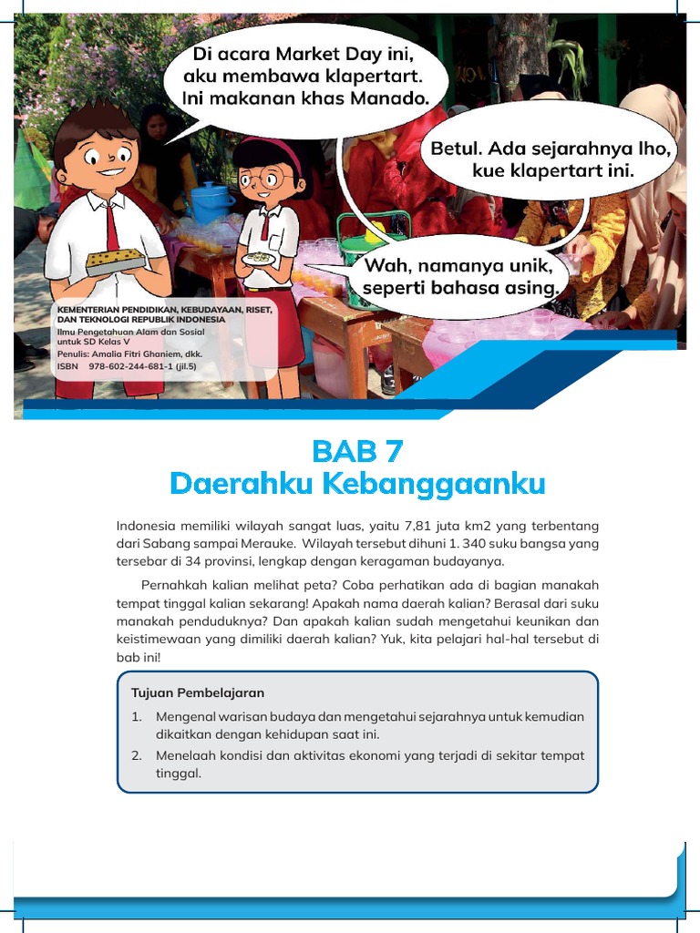 Buku Murid IPAS - Ilmu Pengetahuan Alam Dan Sosial Buku Siswa Untuk SD Kelas V Bab 7 - Fase C | PDF