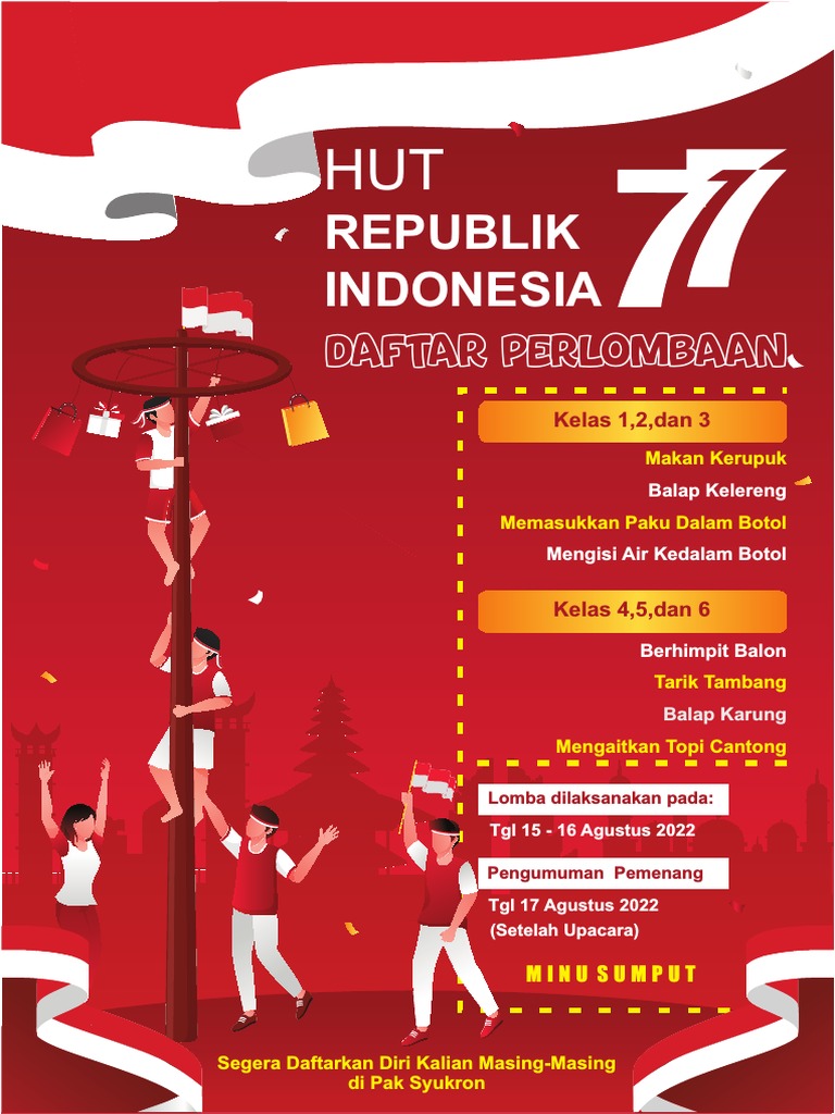 Poster Lomba 17 Agustus | PDF