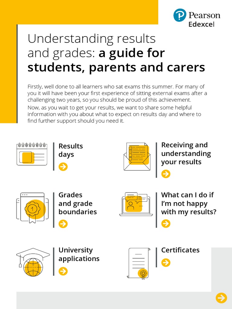 Understanding Results Guide For Students Parents Carers | PDF ... Understanding Results Guide For Students Parents Carers | PDF ...