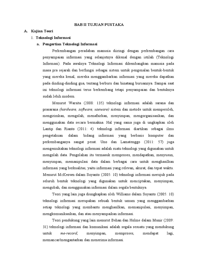 BAB II TUJUAN PUSTAKA Tugasok | PDF