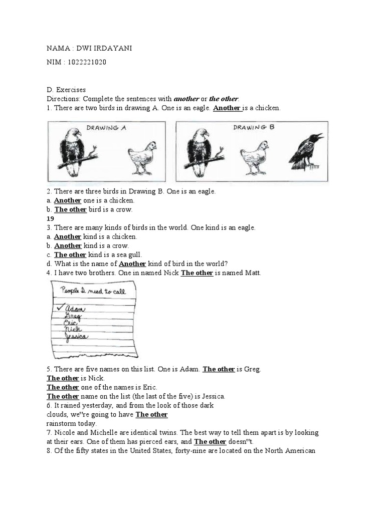 Exercise Unit 4 Dwi Irdayani | PDF