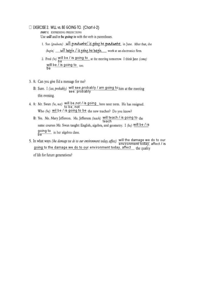 Exercise Unit 5 | PDF