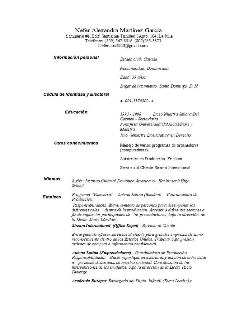 Crriculo Abner | PDF