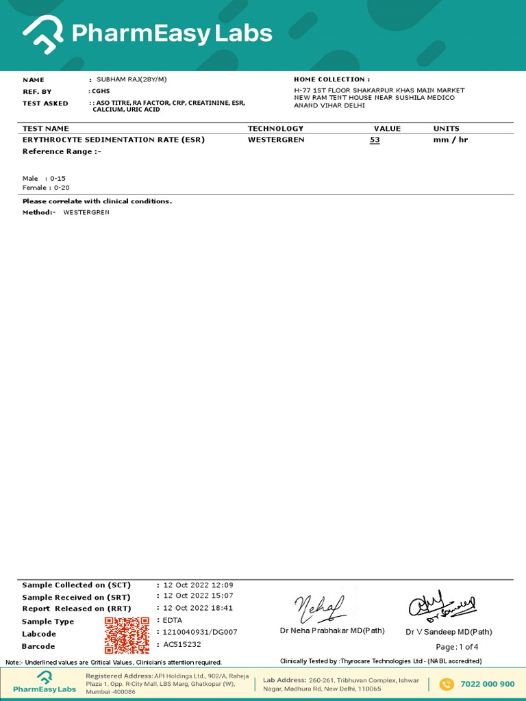 Final Pharm Easy Report | PDF | C Reactive Protein | Rheumatoid Arthritis