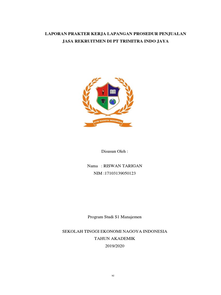 Laporan PKL Riswan Tarigan (July2021) PDF | PDF