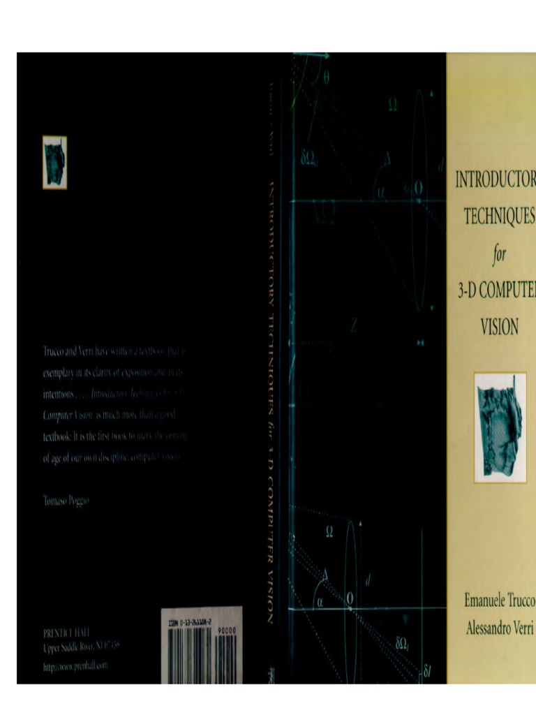 Introductory Techniques For 3-D Computer Vision | PDF