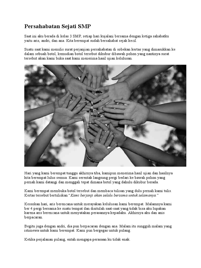Persahabatan Sejati SMP | PDF