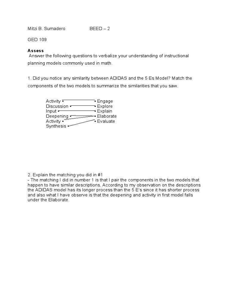 Math Activity 6 | Download Free PDF | Lesson Plan | Numbers