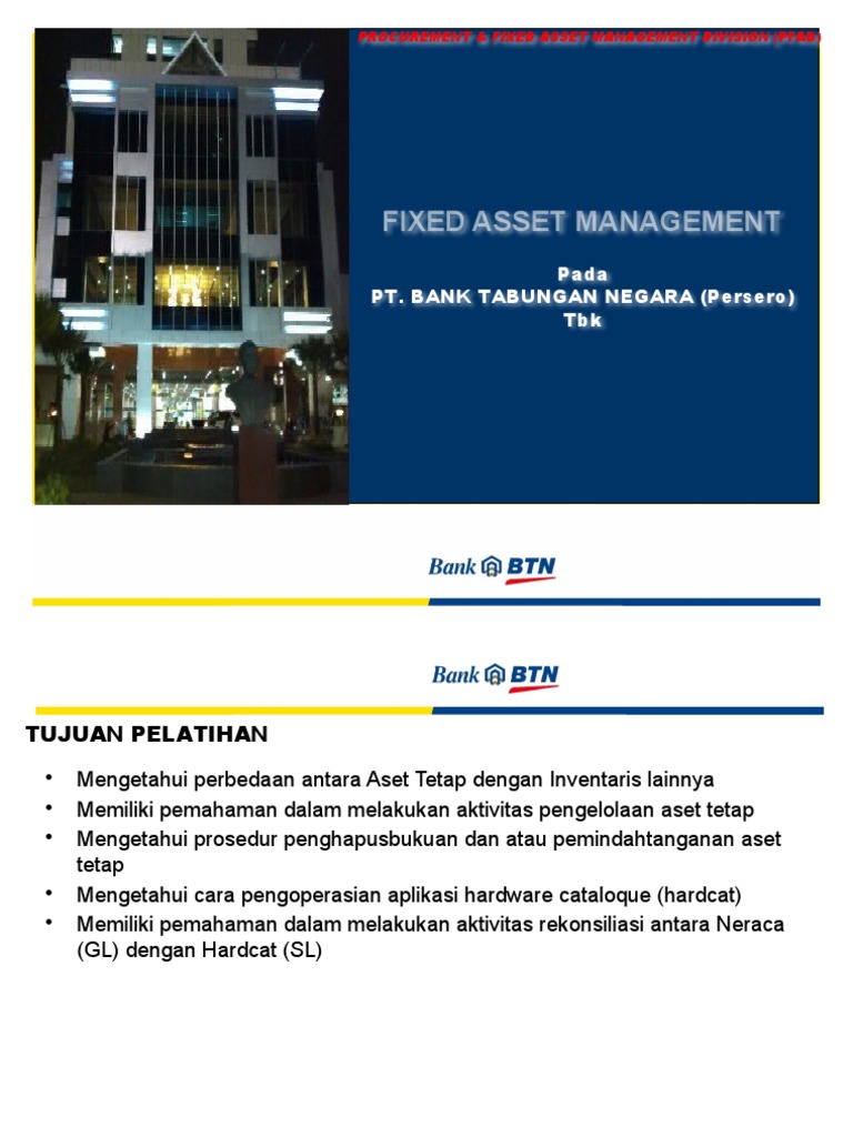 Pengelolaan Aset Tetap (Fixed Asset) | PDF