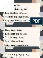 Tagalog Basic Sight Words Level 1,2&3 | PDF