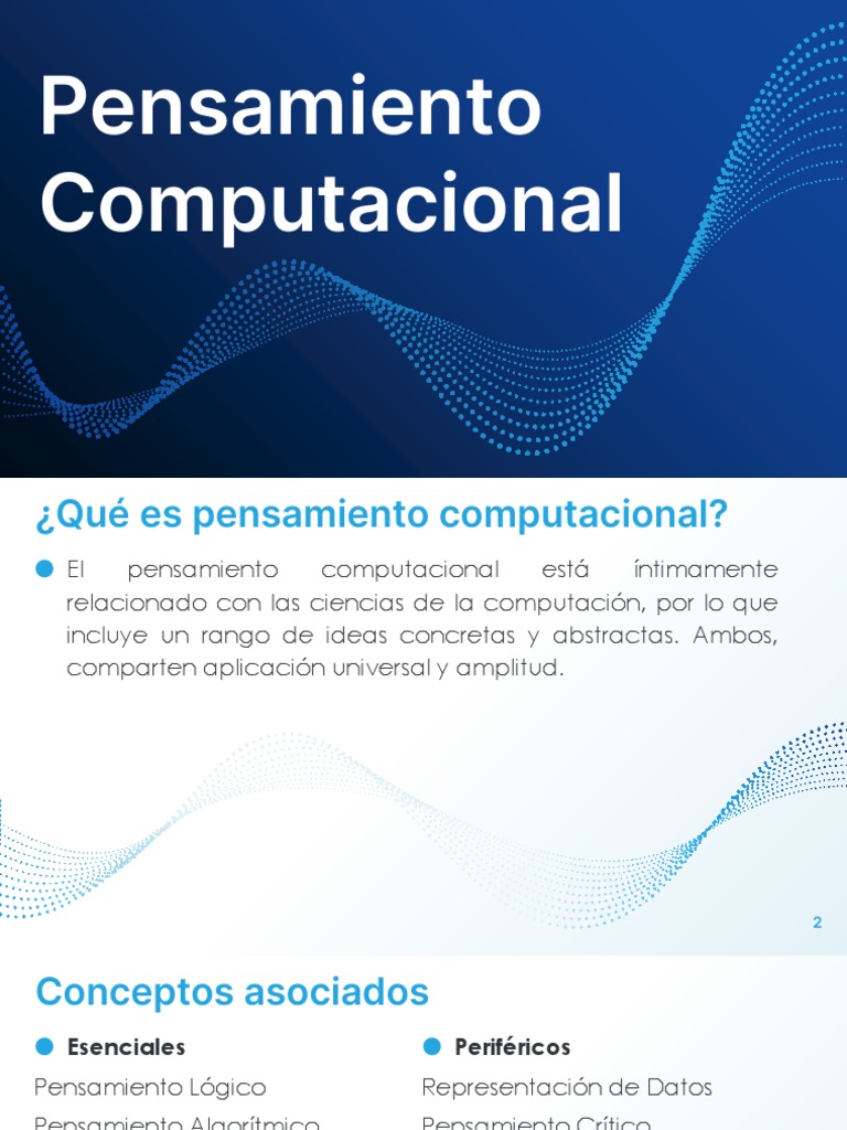 Pensamiento Computacional | PDF | Pensamiento | Informática