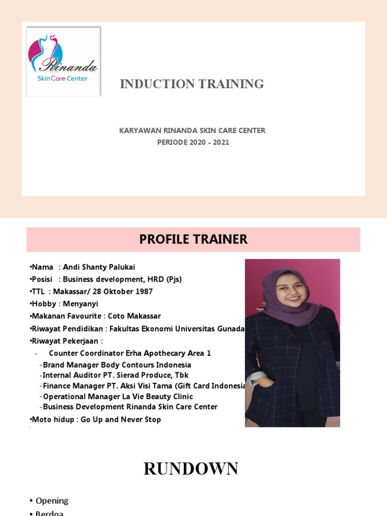 Induction Training | PDF