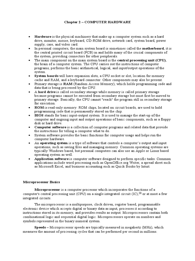 Chapter 2 COM101 | PDF | Read Only Memory | Random Access Memory Chapter 2 COM101 | PDF | Read Only Memory | Random Access Memory