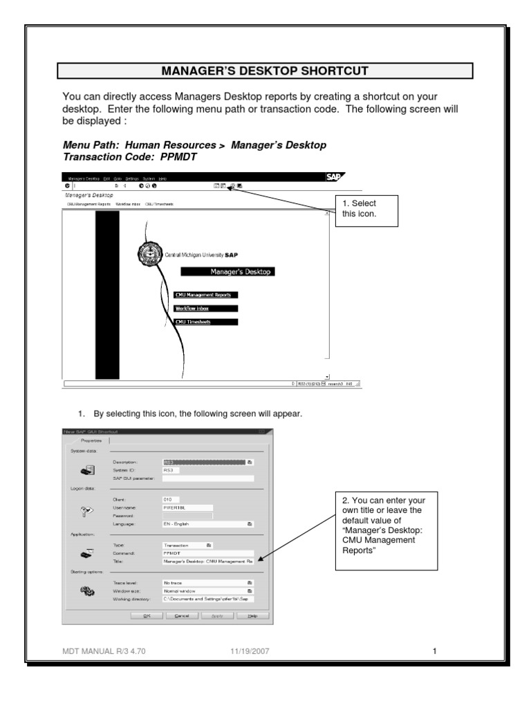 SAP HR Manager Desktop | PDF | Icon (Computing) | Microsoft Excel