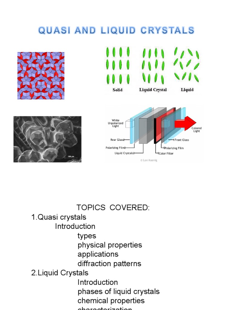 RBK Lect 7 Quasi and Liquid Crystals RBK | PDF | Liquid Crystal ...