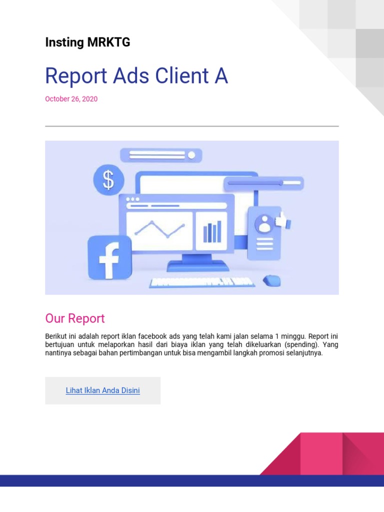 Contoh Report Ads Client A | PDF
