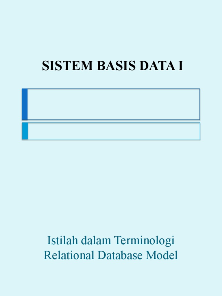 Pertemuan 4 Relational Database | PDF