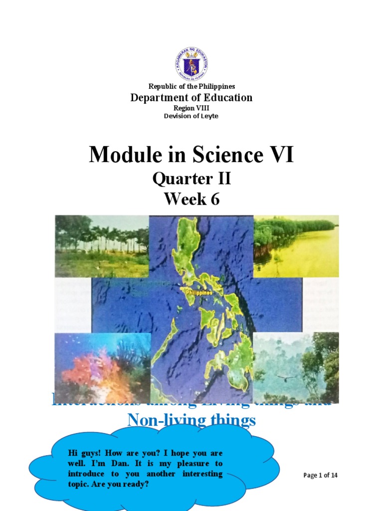 Science Vi-Quarter 2 Module (Week 6) | PDF | Symbiosis | Predation