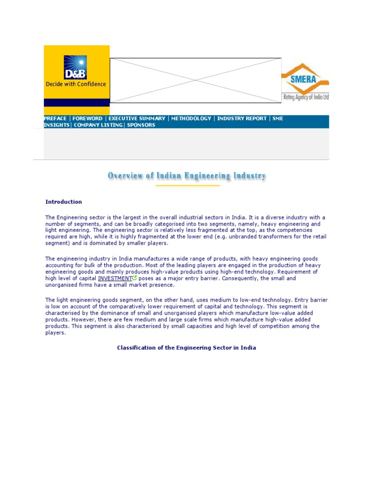 Overview of Indian Engineering Industry | Download Free PDF | Pipe ...