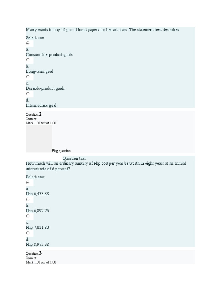 Bfin Exam | PDF | Interest | Money