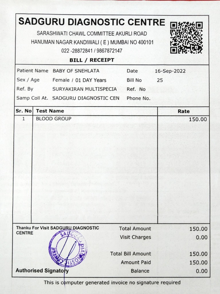 Blood Group Test | PDF