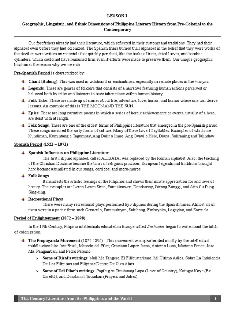 Lesson 1 | PDF | Philippines