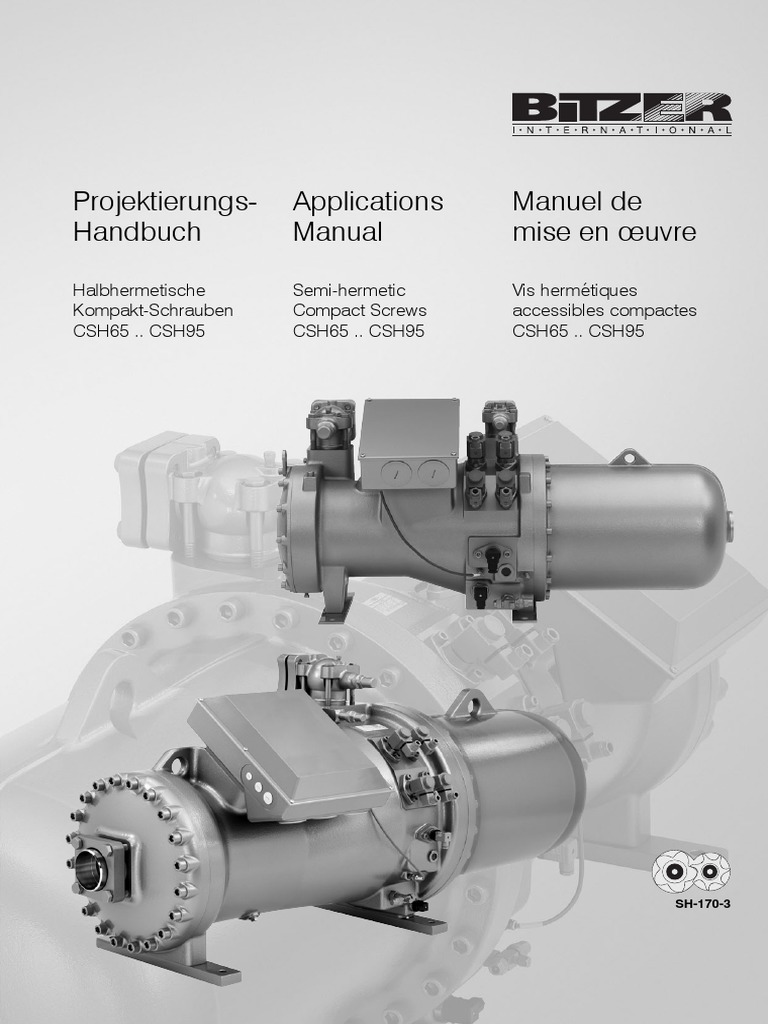 Sh-170-3 - Manual de Aplicación BITZER CSH1 | PDF | Soupape | Électroménager