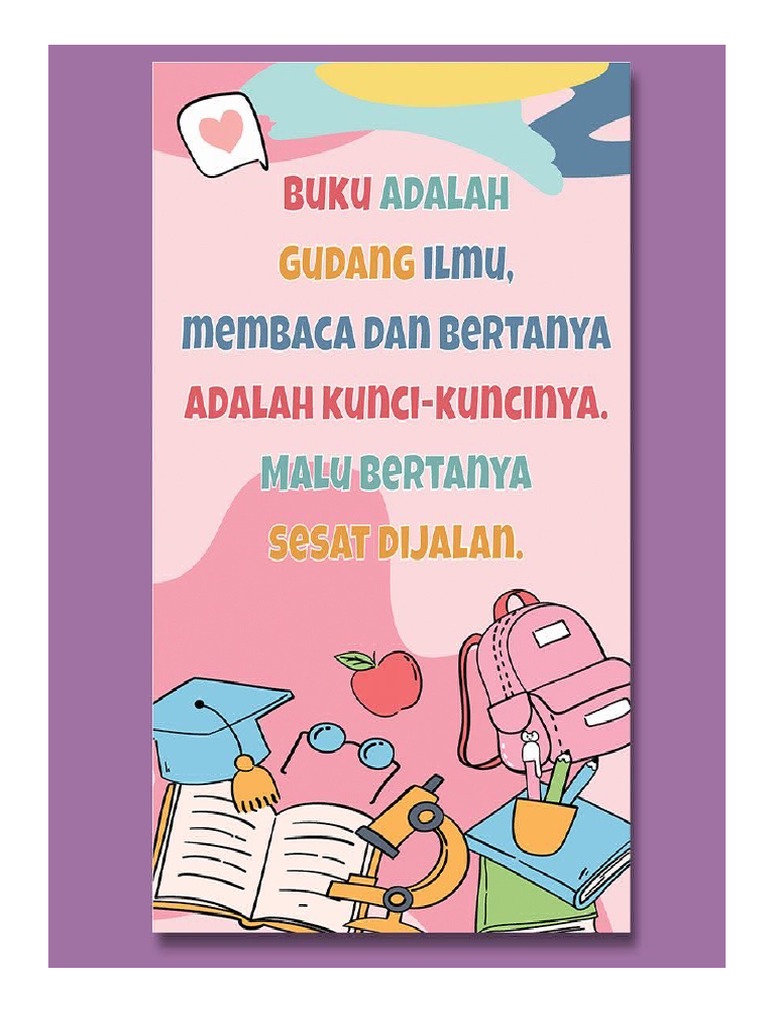 Slogan Pojok Baca | PDF