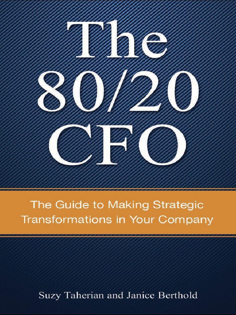 The 80-20 CFO | PDF | Cost Of Living | Chief Financial Officer