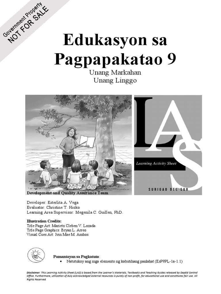 Esp 9 Las Unang Linggo | PDF