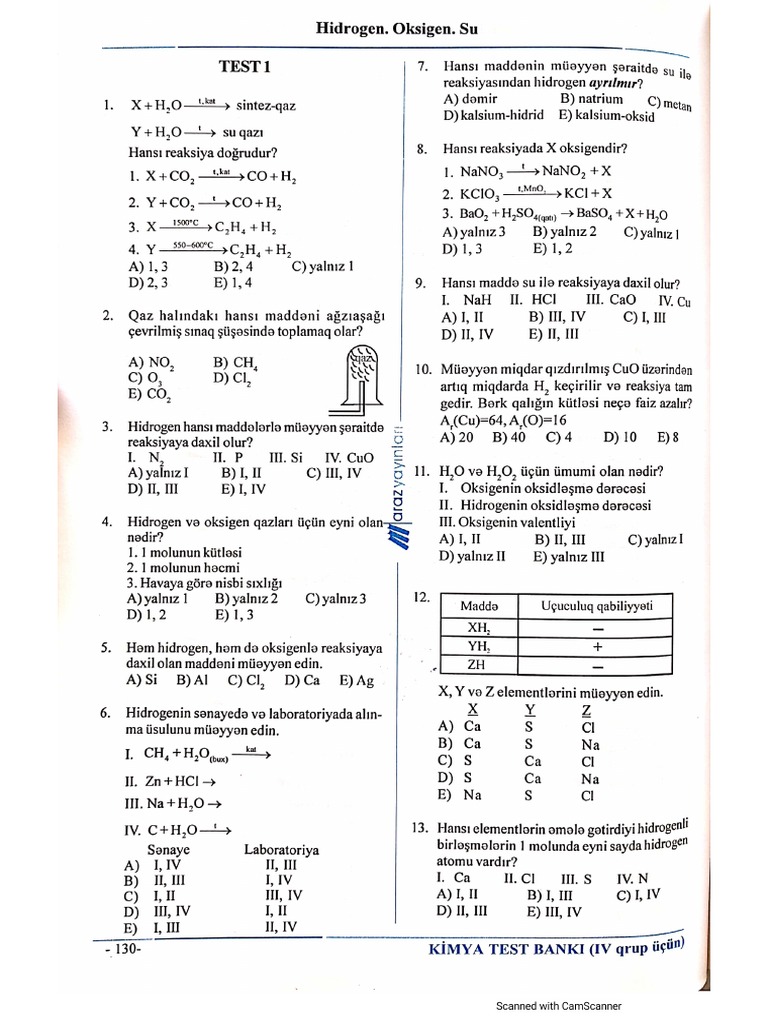 Hidrogen Oksigen Su | PDF