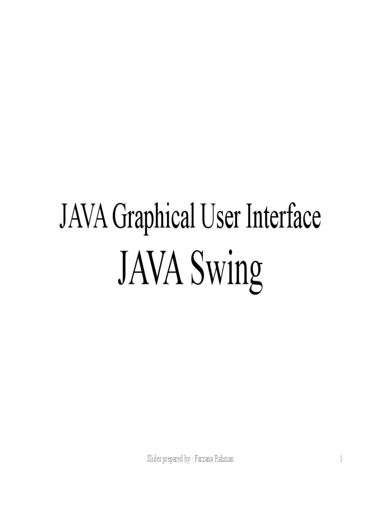 Java Gui Intro | Download Free PDF | Software Development | Computer ... Java Gui Intro | Download Free PDF | Software Development | Computer ...