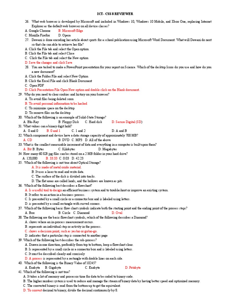 Ict Css 8 Reviewer Pdf Computer File Passivity Engineering