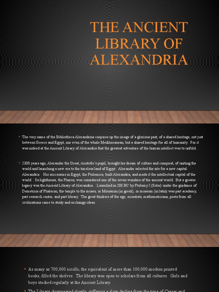 The Ancient Library of Alexandria | PDF