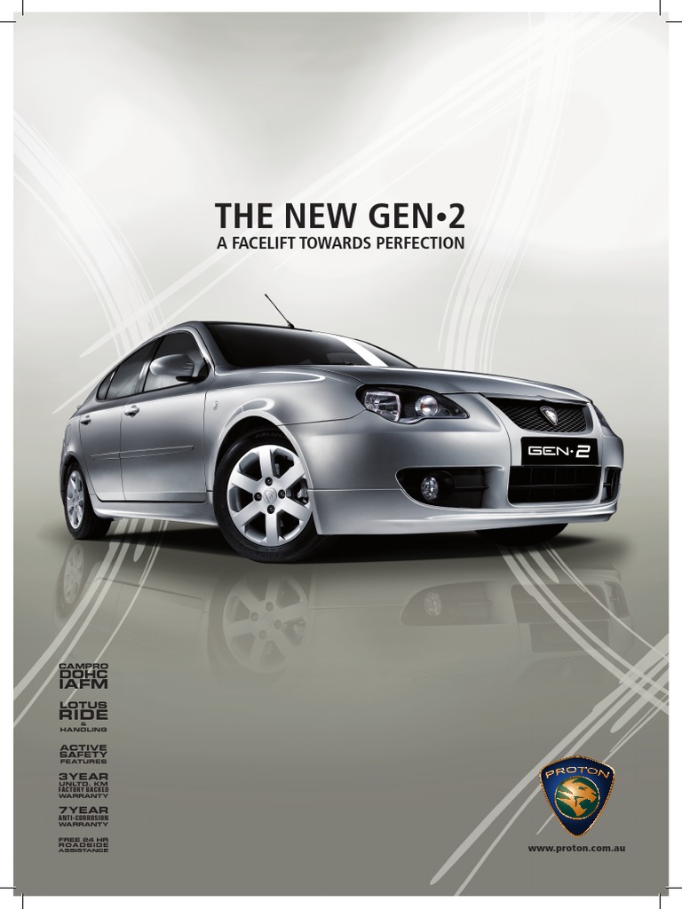 Proton Gen 2 Fl Aus Pdf Airbag Seat Belt