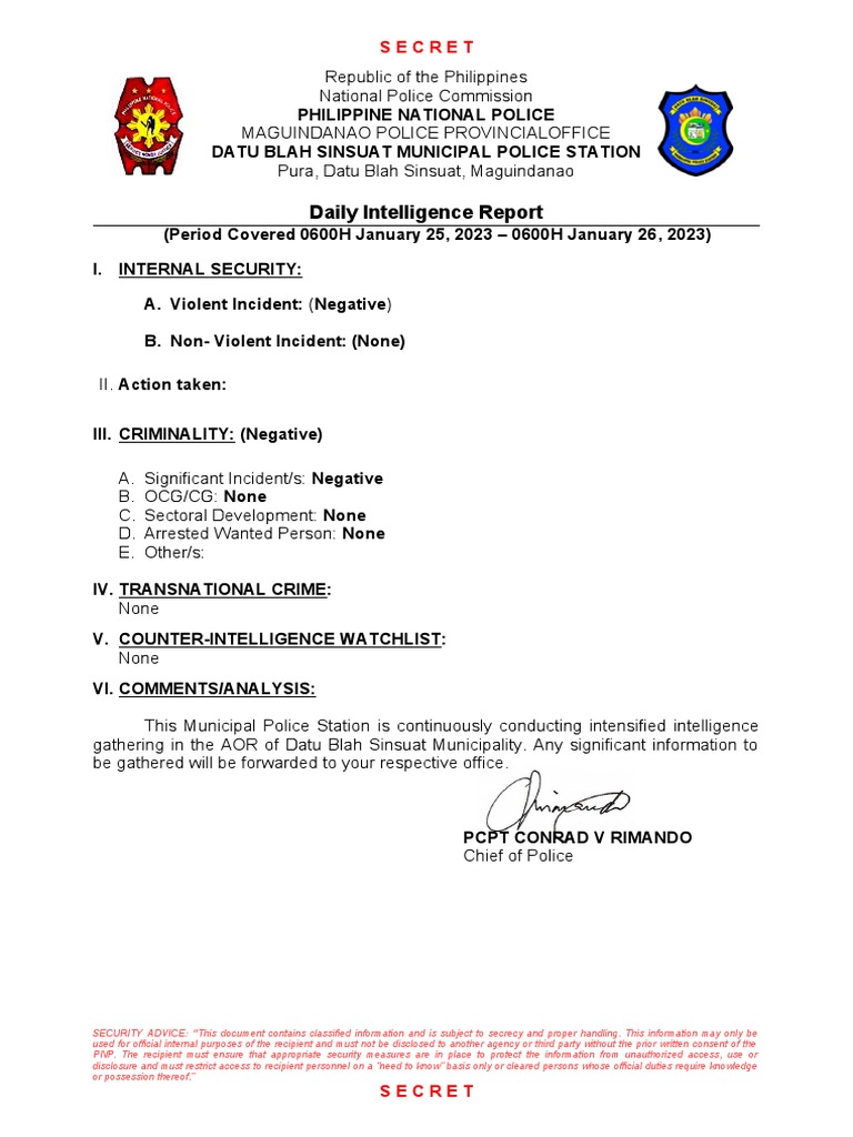 Daily Intelligence Brief | PDF