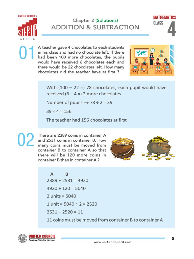 Chapter-2 Set Step-Up Series Class-4 Sol | PDF