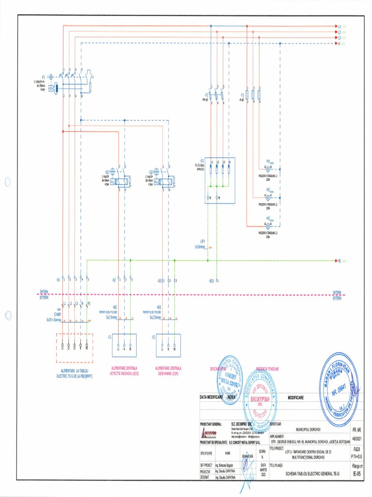 00 Instalatii Electrice - Scheme Monofilare | PDF