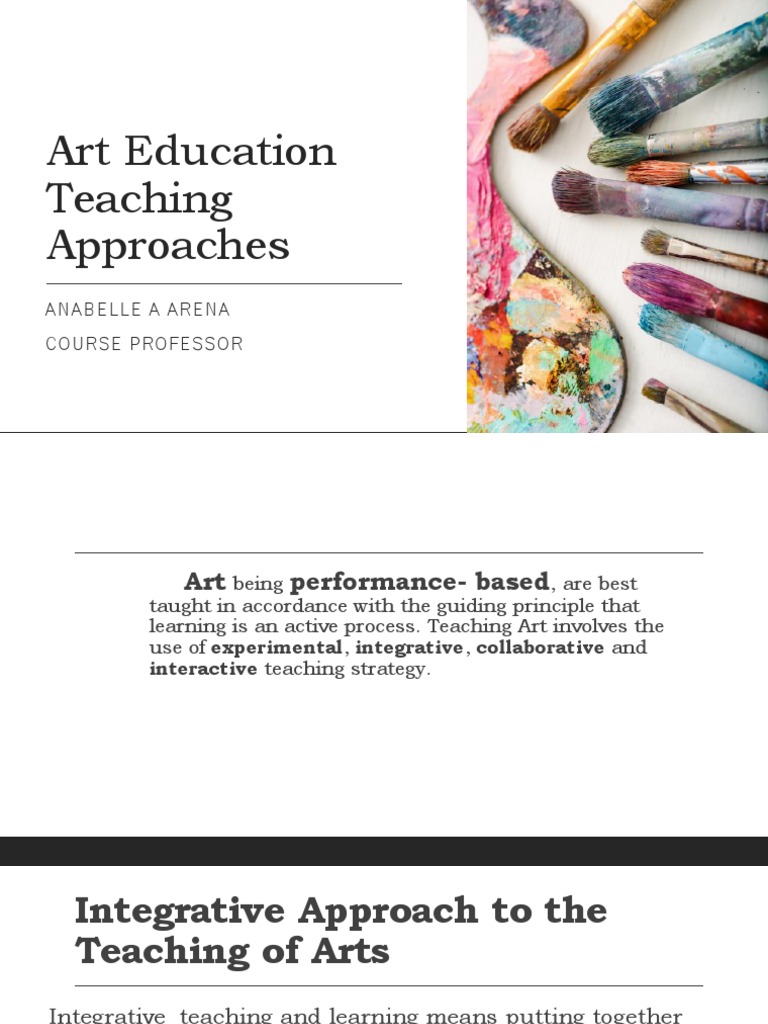 Integrative Approaches in Art Education | PDF | Curriculum | Teachers
