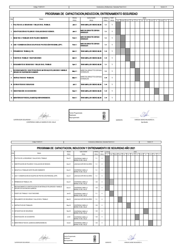 Capacitación Seguridad Flamil 2021 | PDF | La seguridad | Seguridad y ...