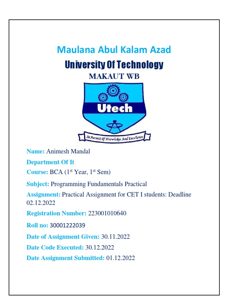 Programming Assignment | PDF | Computer Programming | Mathematics Programming Assignment | PDF | Computer Programming | Mathematics