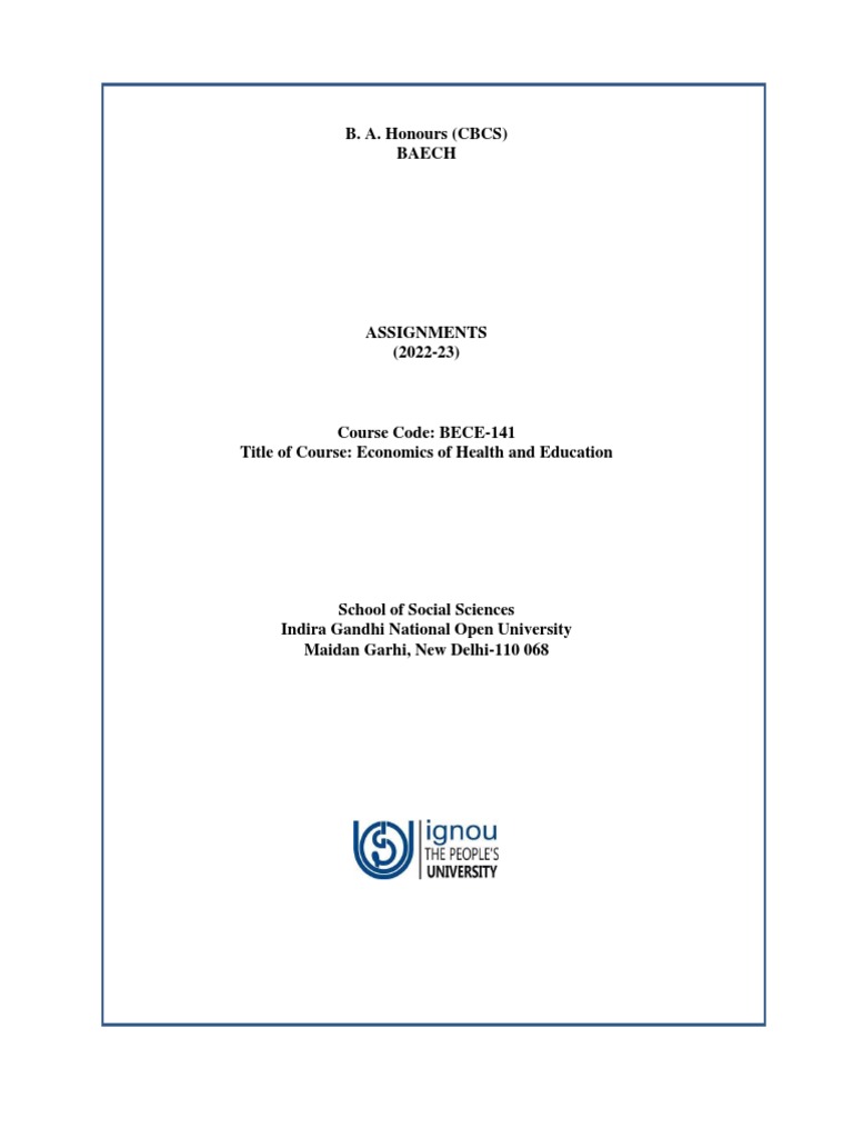 BECC 141 English | PDF | Economics | Economies