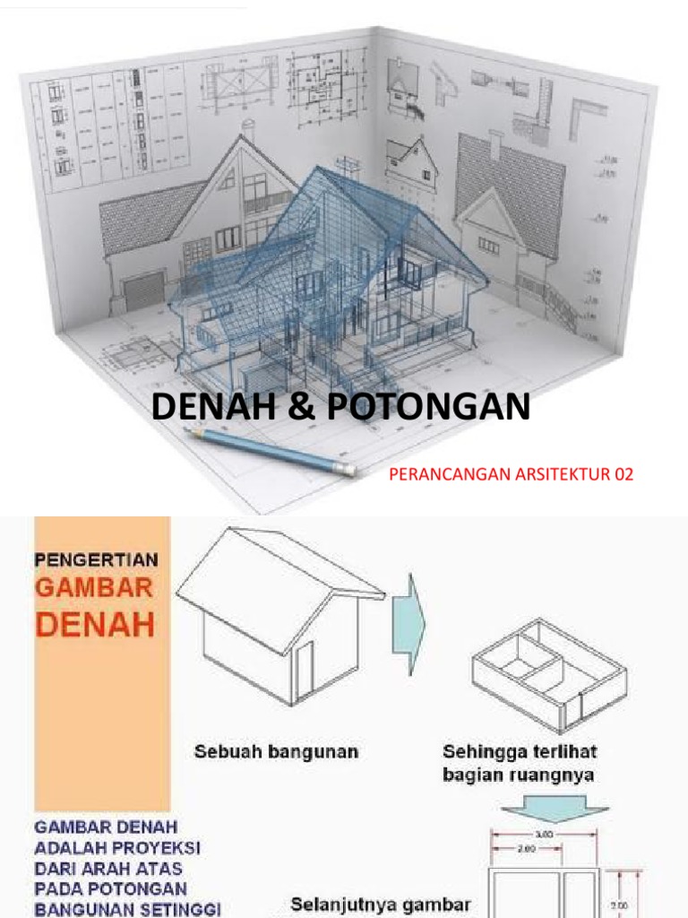 Denah, Potongan | PDF