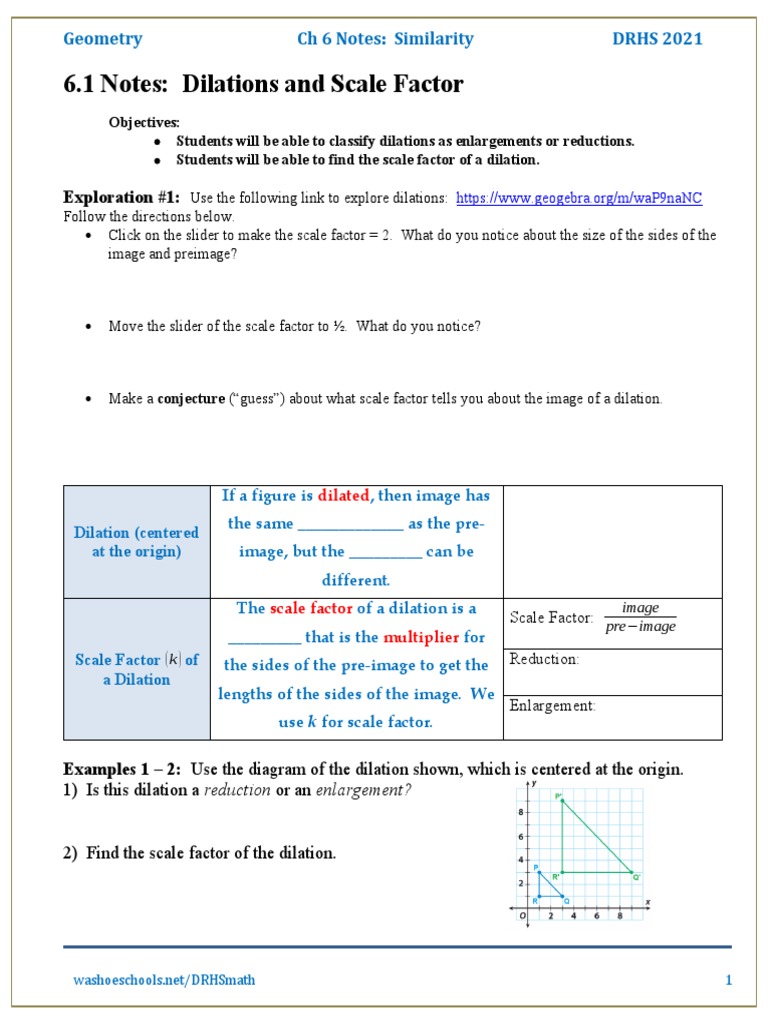 Geom CH 6 Notes 22 | Download Free PDF | Area | Triangle