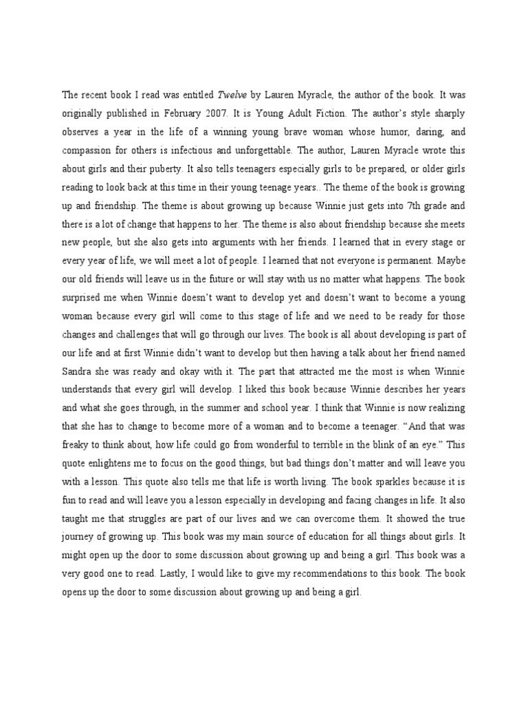 Twelve (Book Review) | PDF