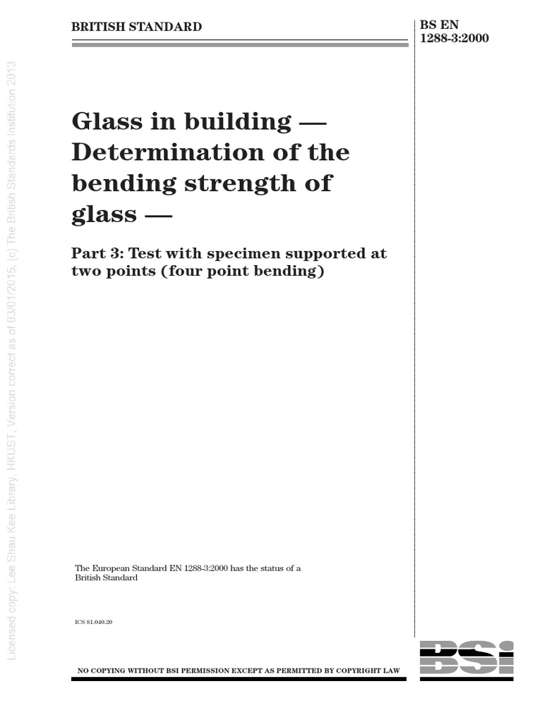 BS en 1288-3-2000 | PDF | Intellectual Works | Business