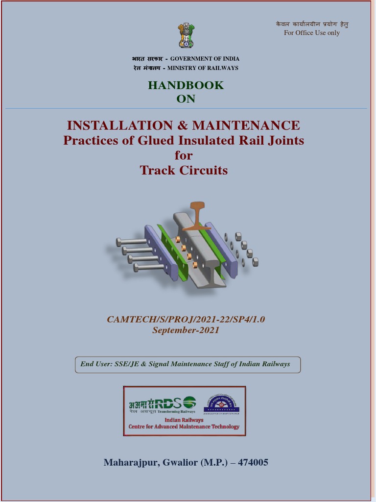 Handbook On Installation & Maintenance of Glued Insulated Rail Joints ...